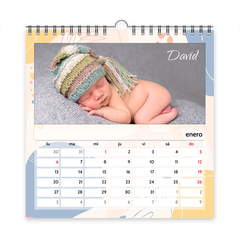 Calendario de Pared Cuadrado Personalizado | i-moments